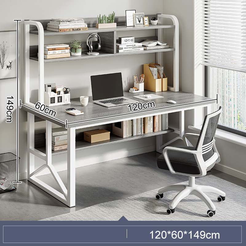 Modern Home Office Table 120x60cm Bookcase Computer Desks Workstation ...