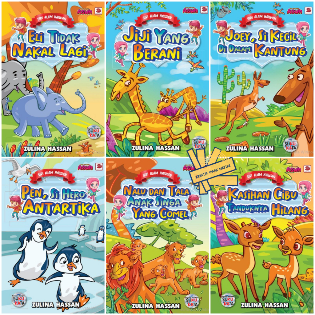 Buku Kanak- kanak : Siri Alam Haiwan- Anak Singa Comel, Joey Dlm ...