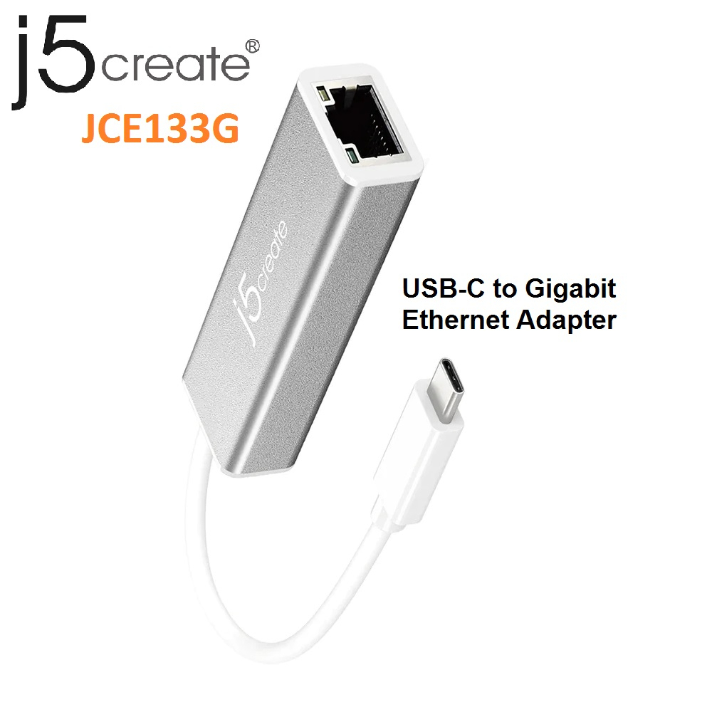 J5Create JCE133G USB-C to Gigabit Ethernet Adapter - J5 Create USB ...