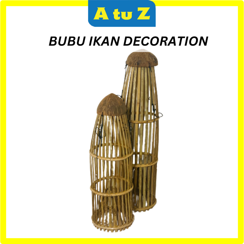 AtuZ Bubu ikan Raya Dekorasi Kraftangan bubu buluh besar / Extra large ...
