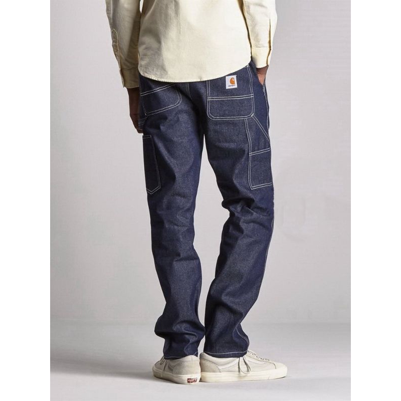 carhartt ruck single knee pants blue denim | Shopee Malaysia