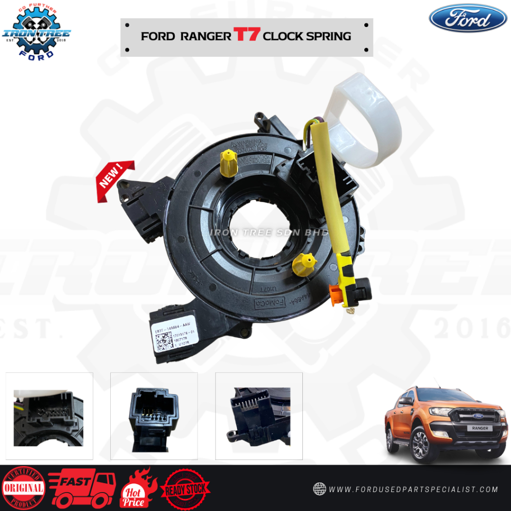 #GENUINE#Clock Spring Ford Ranger T7 2017 (New)>EB3T-14A664-AB