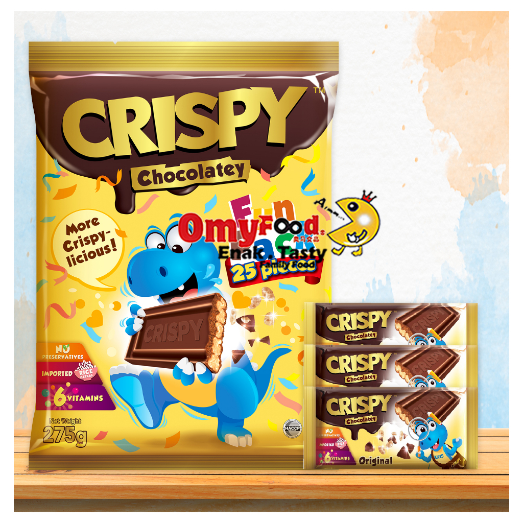 11g x 25pcs (275g) Crispy Chocolatey Fun Pack [OmyFood] | Shopee Malaysia