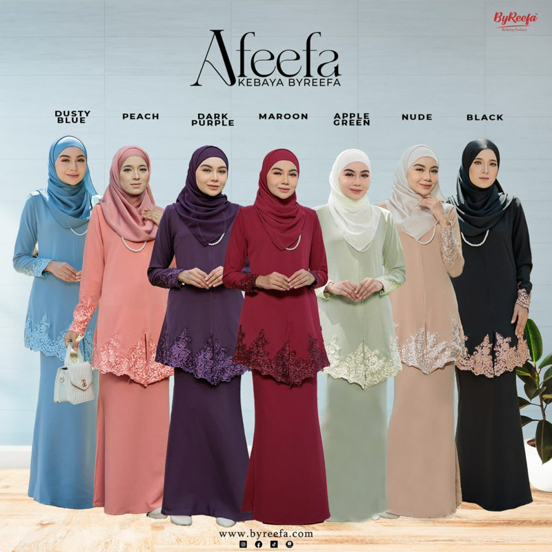 KEBAYA AFEEFA by Reefa | Shopee Malaysia