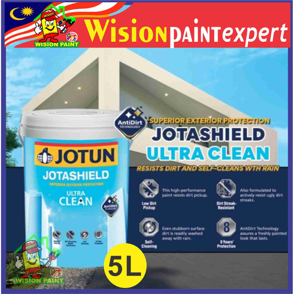 5L JOTUN Jotashield Ultra Clean Exterior Weathershield Wall Self Clean ... 5L JOTUN Jotashield Ultra Clean Exterior Weathershield Wall Self Clean ...