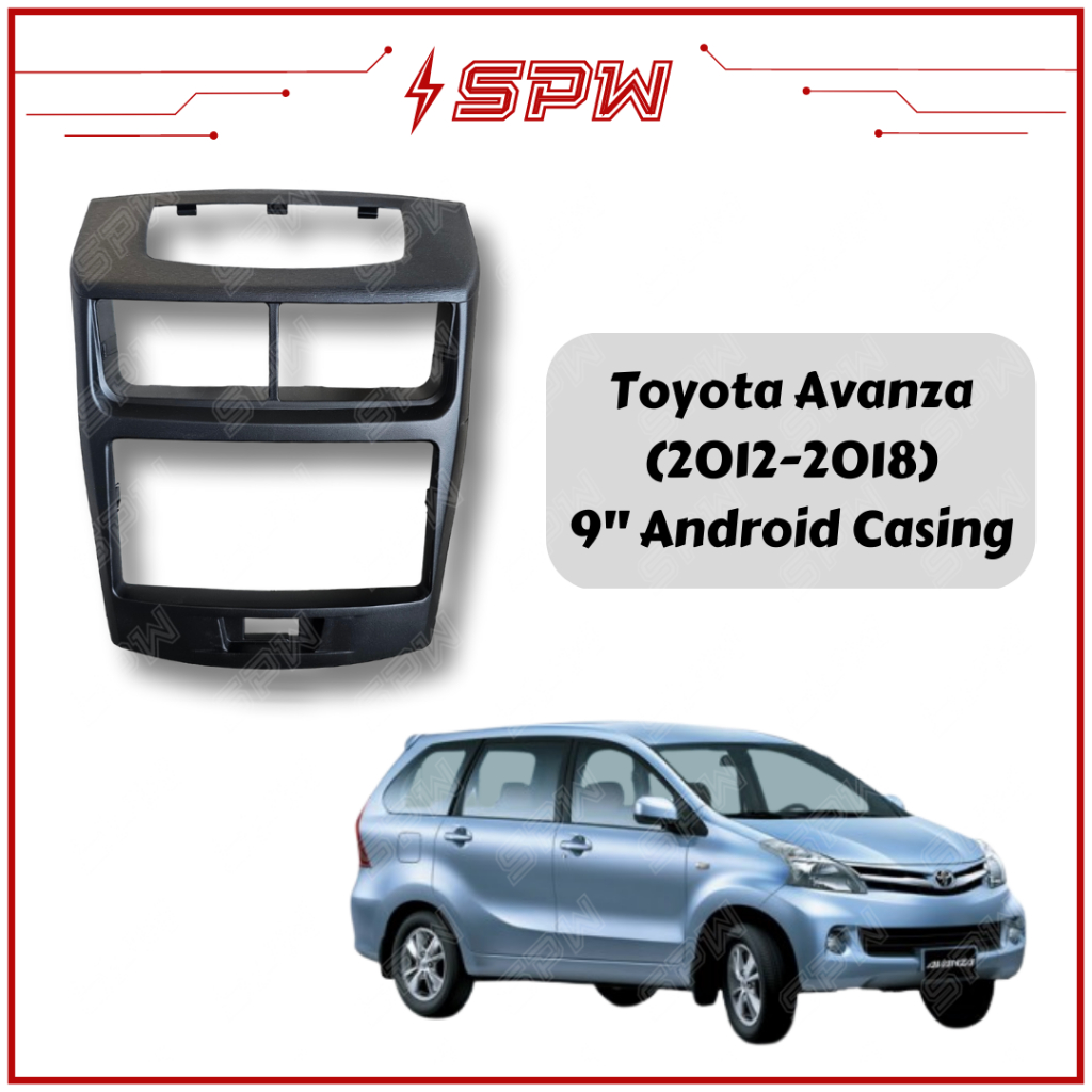 Toyota Avanza (2012 to 2018) 9" Android Player Casing (With Socket ...