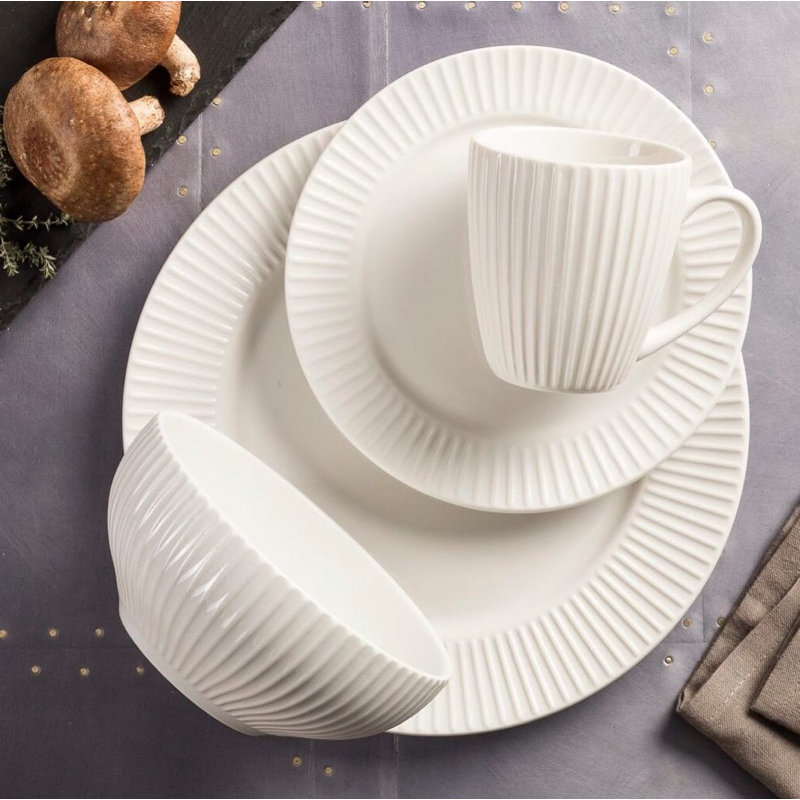 Set Pinggan Mangkuk 16pcs / Set Pinggan Giacomo / Pinggan Mangkuk Kaca ...