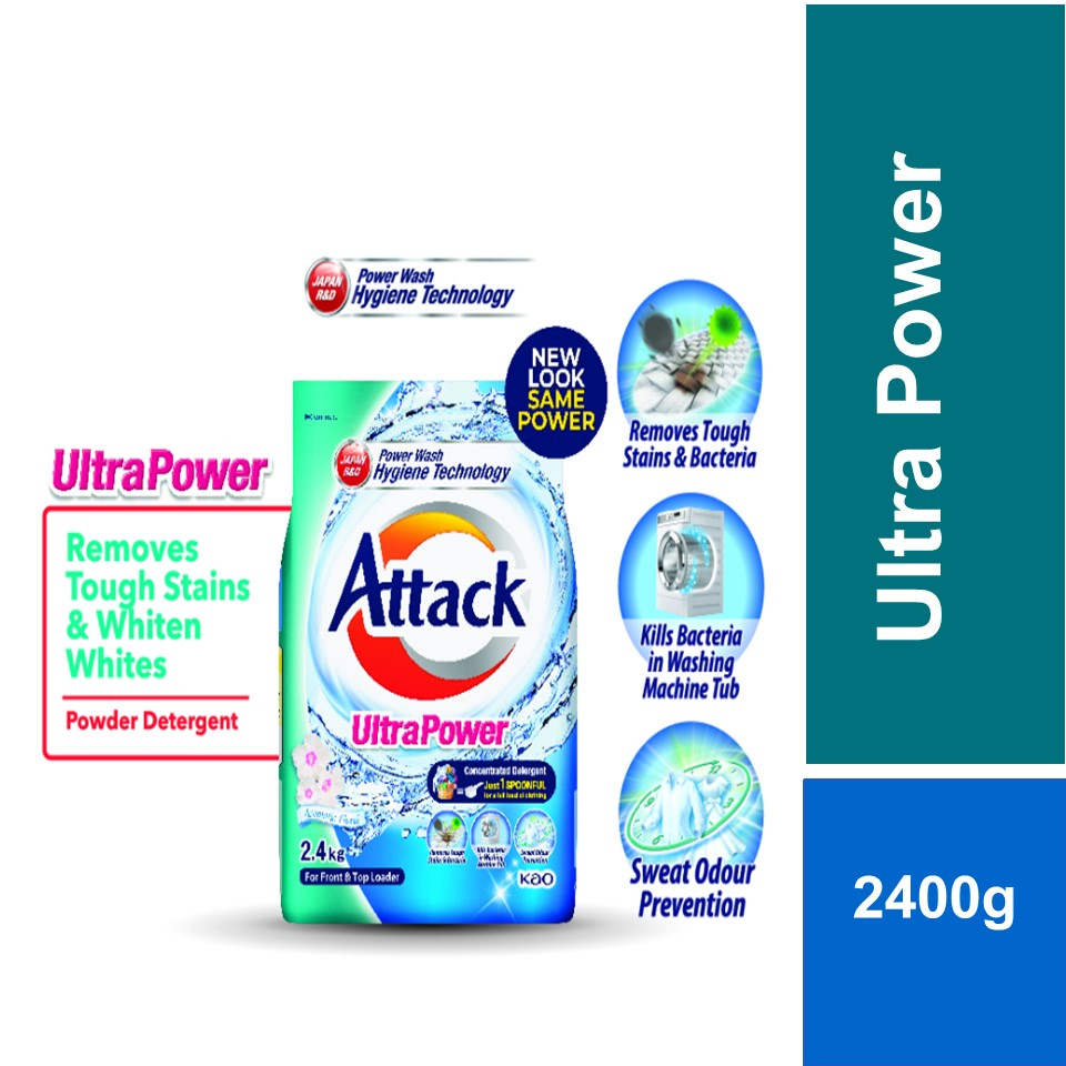 Attack Powder Detergent Plus Softener Floral Romance (1.4kg) | PGMall