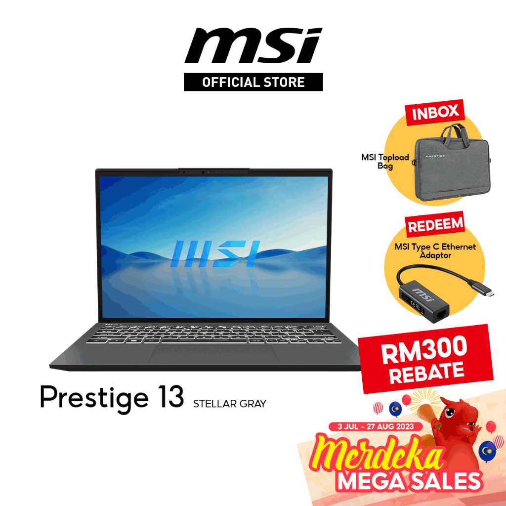 MSI Prestige 13 Evo Price in Malaysia & Specs - RM4999 | TechNave