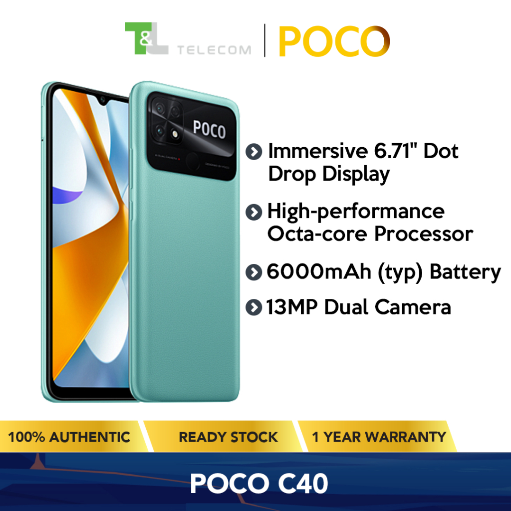 Poco C40 Price in Malaysia & Specs - RM349 | TechNave