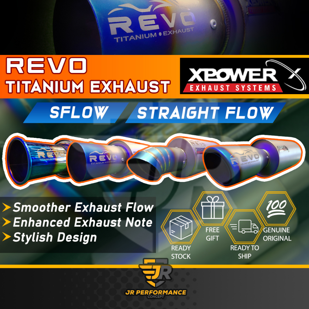 Xpower Revo Titanium Exhaust Muffler Straight Flow Sflow S Flow X Power ...