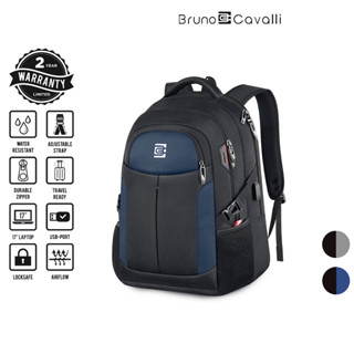 BRUNO CAVALLI Multifunctional Laptop Backpack with Vertical Zipper ...