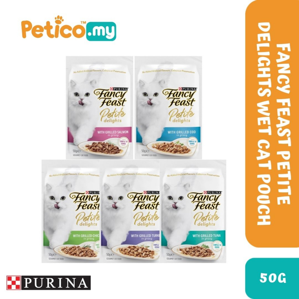 Fancy Feast Petite Delights In Gravy 50g Wet Cat Pouch | Cat Food ...