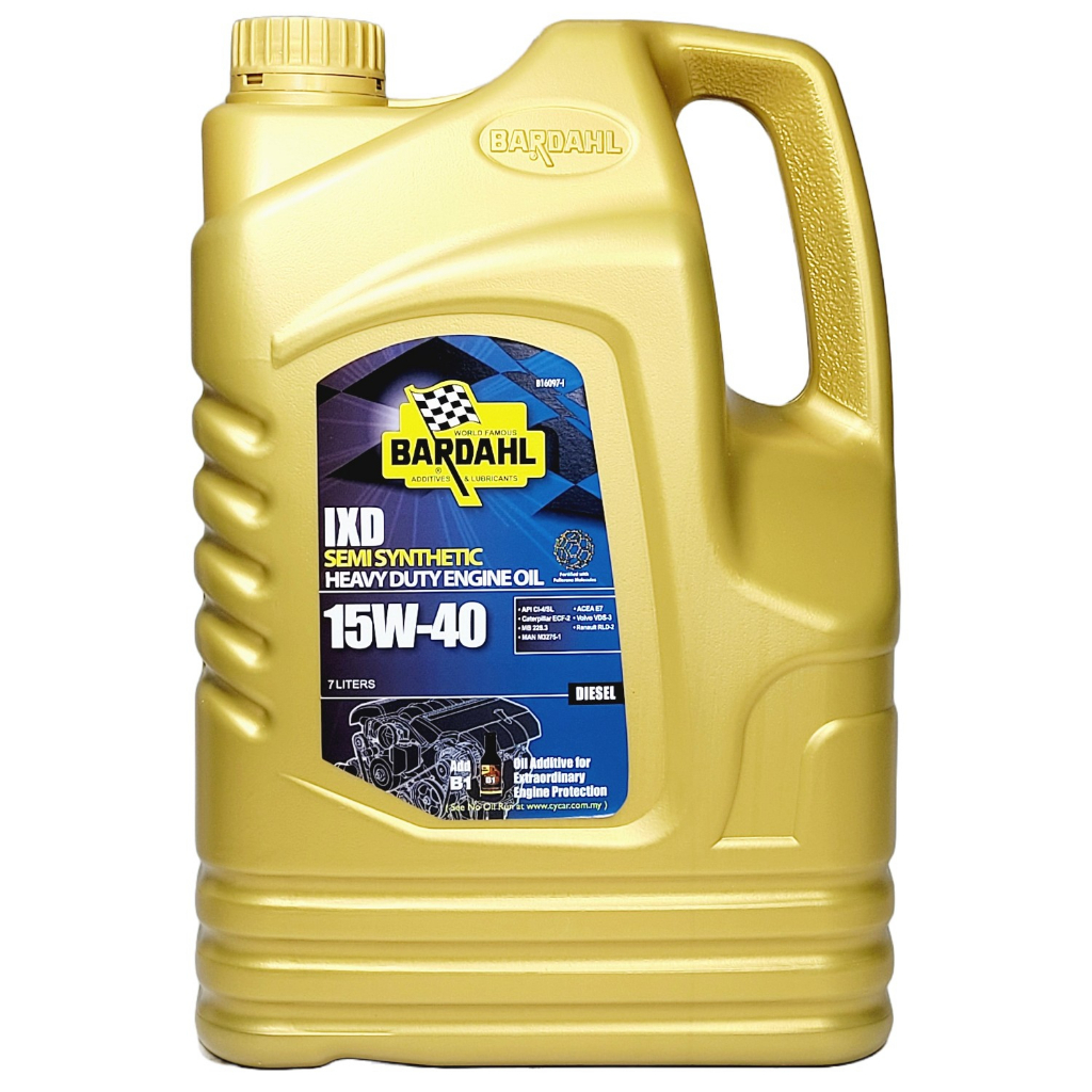 BARDAHL SEMI SYNTHETIC HEAVY DUTY DIESEL ENGINE OIL SAE 15W40 (API CI-4 ...
