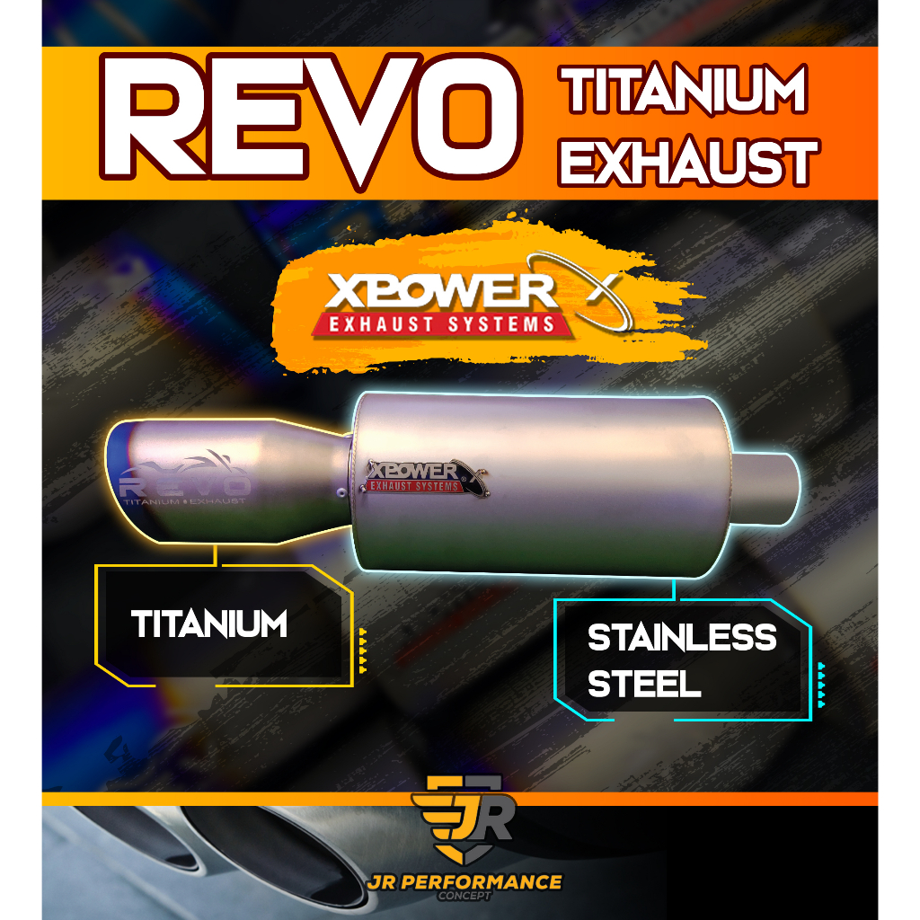 Xpower Revo Titanium Exhaust Muffler Straight Flow Sflow S Flow X Power ...