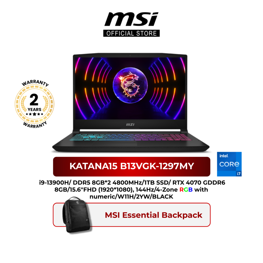 MSI Katana 15 Price in Malaysia & Specs - RM6599 | TechNave