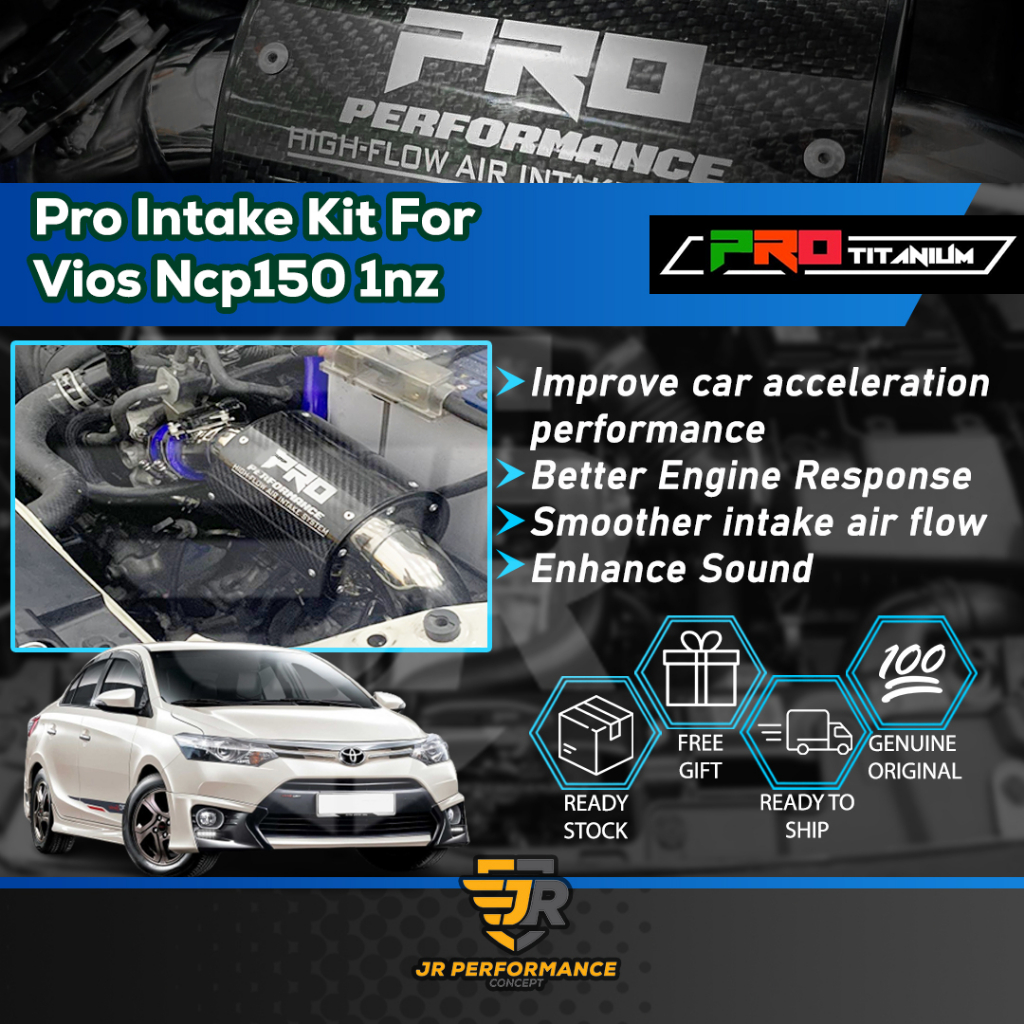 PRO PERFORMANCE High Flow Cold Air Intake System Toyota Vios NCP150 ...