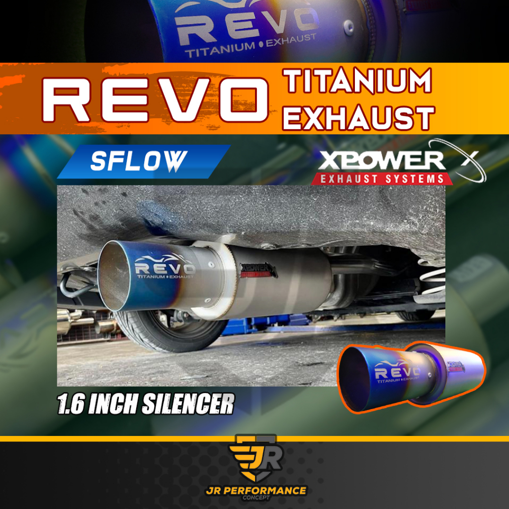 Xpower Revo Titanium Exhaust Muffler Straight Flow Sflow S Flow X Power Vios Bezza Myvi City ...