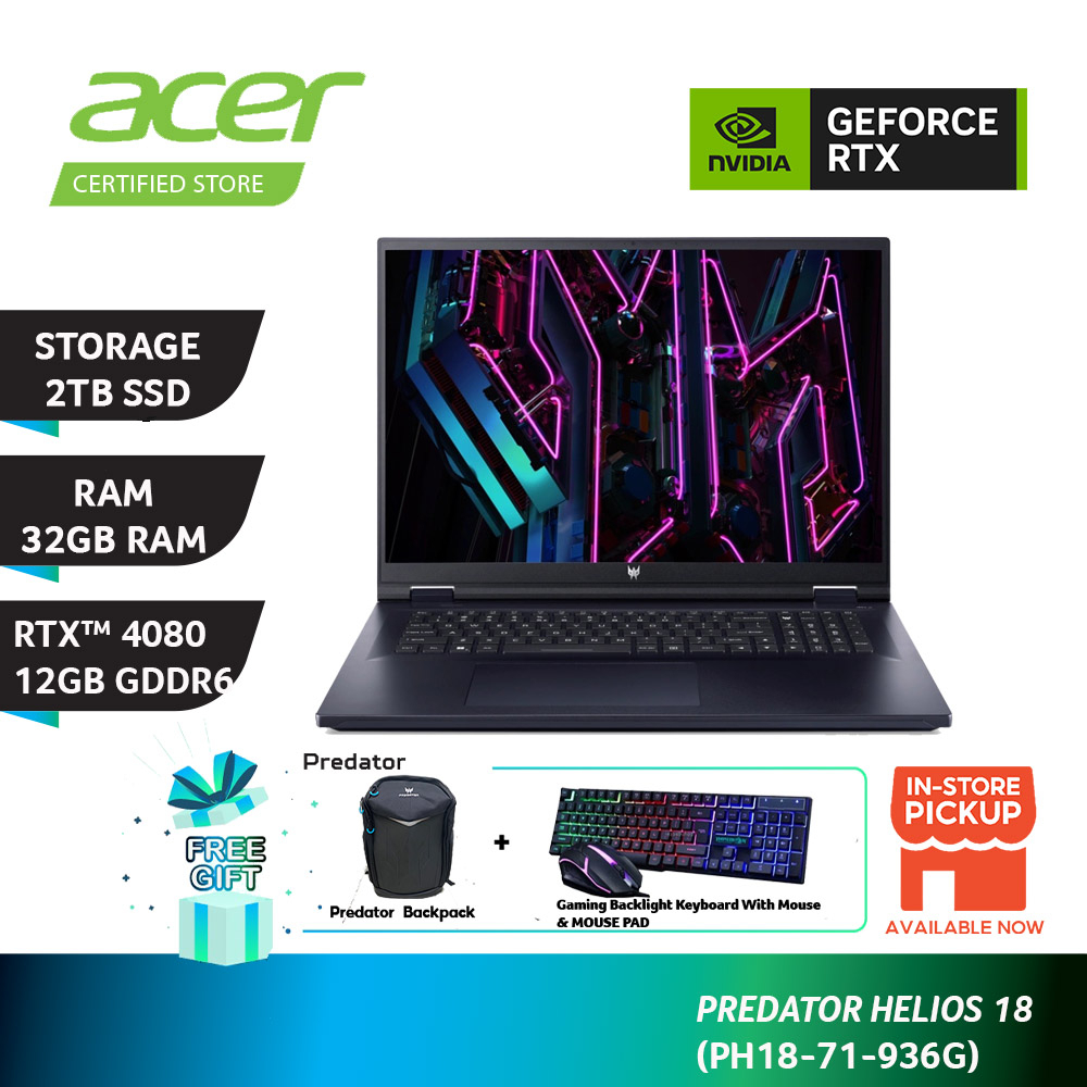 Spesifikasi dan harga Acer Predator Helios 18 di Malaysia - TechNave BM