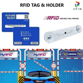 RFID Touch n Go TNG RFID Tag Sticker Smart Tag For Car Smart Holder ...