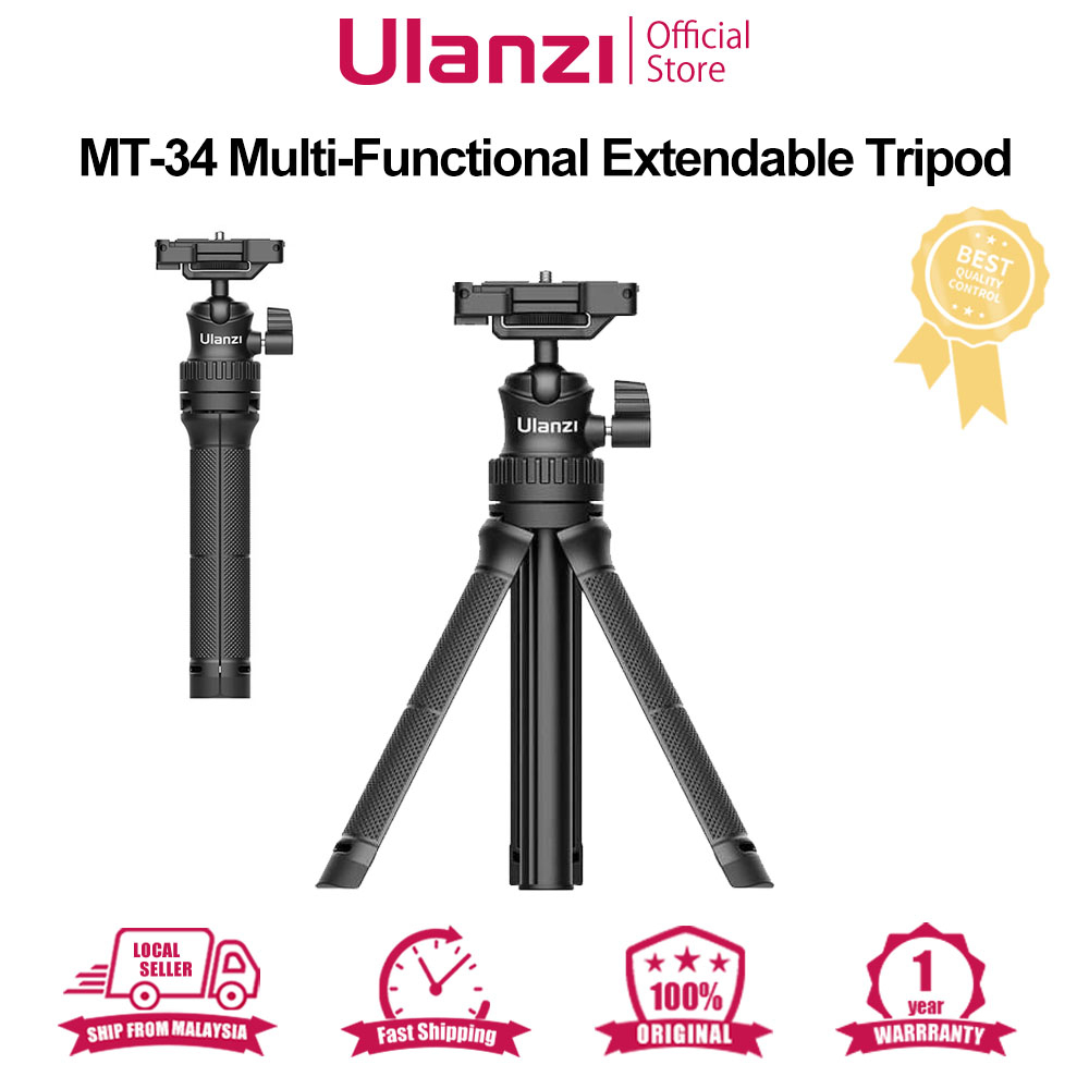 Ulanzi JJ02 Extendable Grip Phone Tripod with Remote Selfie Stick Tripod for Phone Shooting Vlog ...