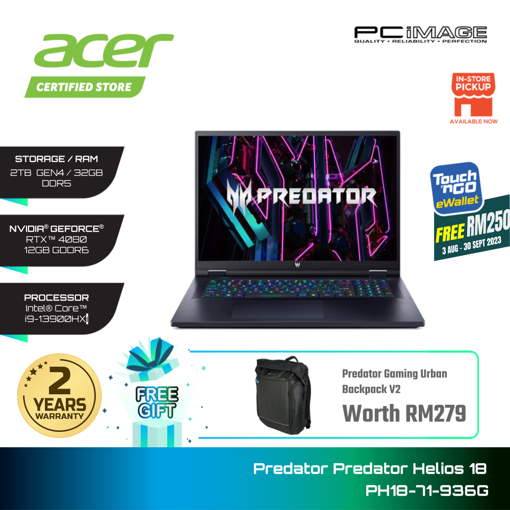 Spesifikasi dan harga Acer Predator Helios 18 di Malaysia - TechNave BM