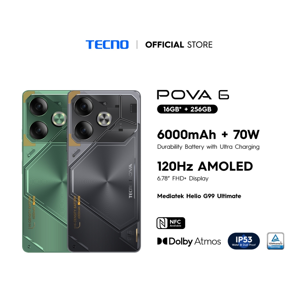 Tecno Pova 6 Price in Malaysia & Specs - RM599 | TechNave