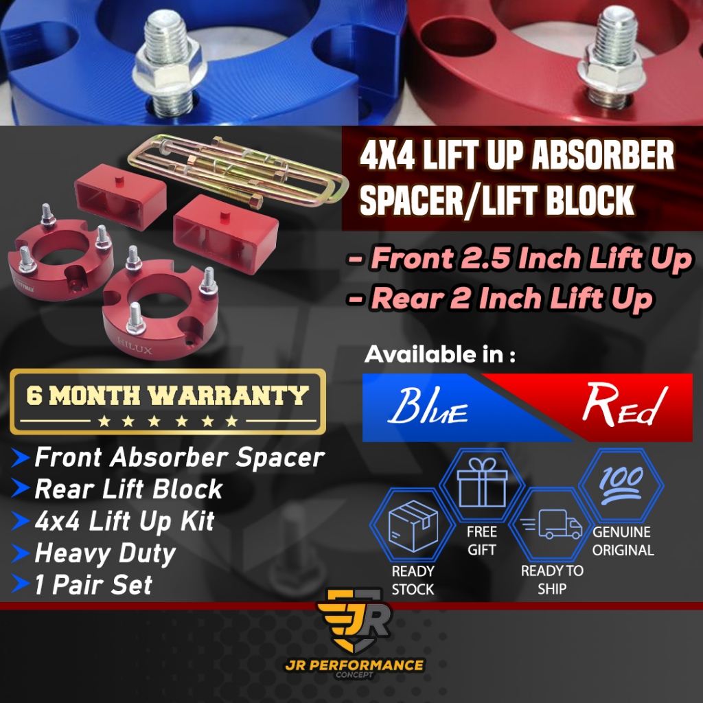 Absorber Lift Up 4x4 Kit Front Spacer 2.5 Inch Rear Lift Block U Bolt 2 ...