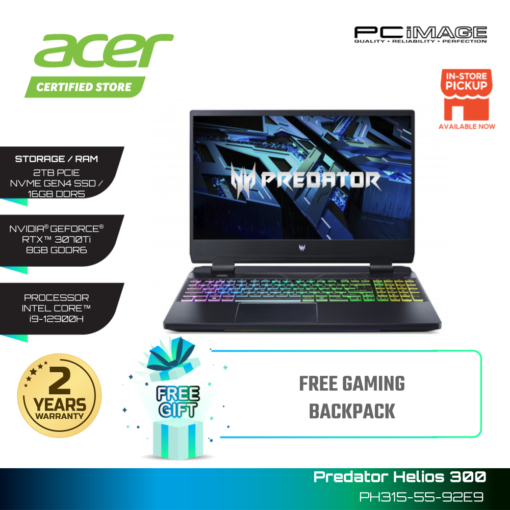Acer Predator Helios 300 PH315-55 Price in Malaysia & Specs - RM9999 ...