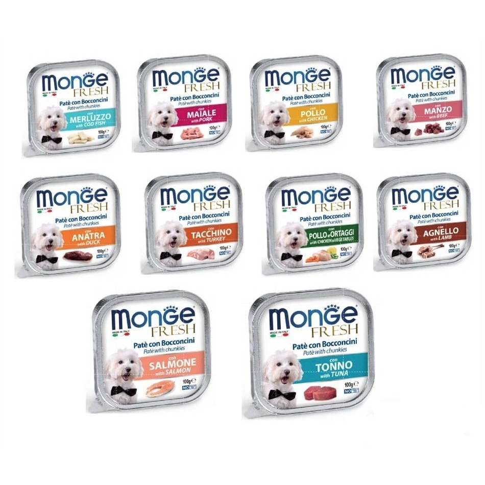MONGE FRESH DOG CAN FOOD 100g | Dog Food | PetFinder.my