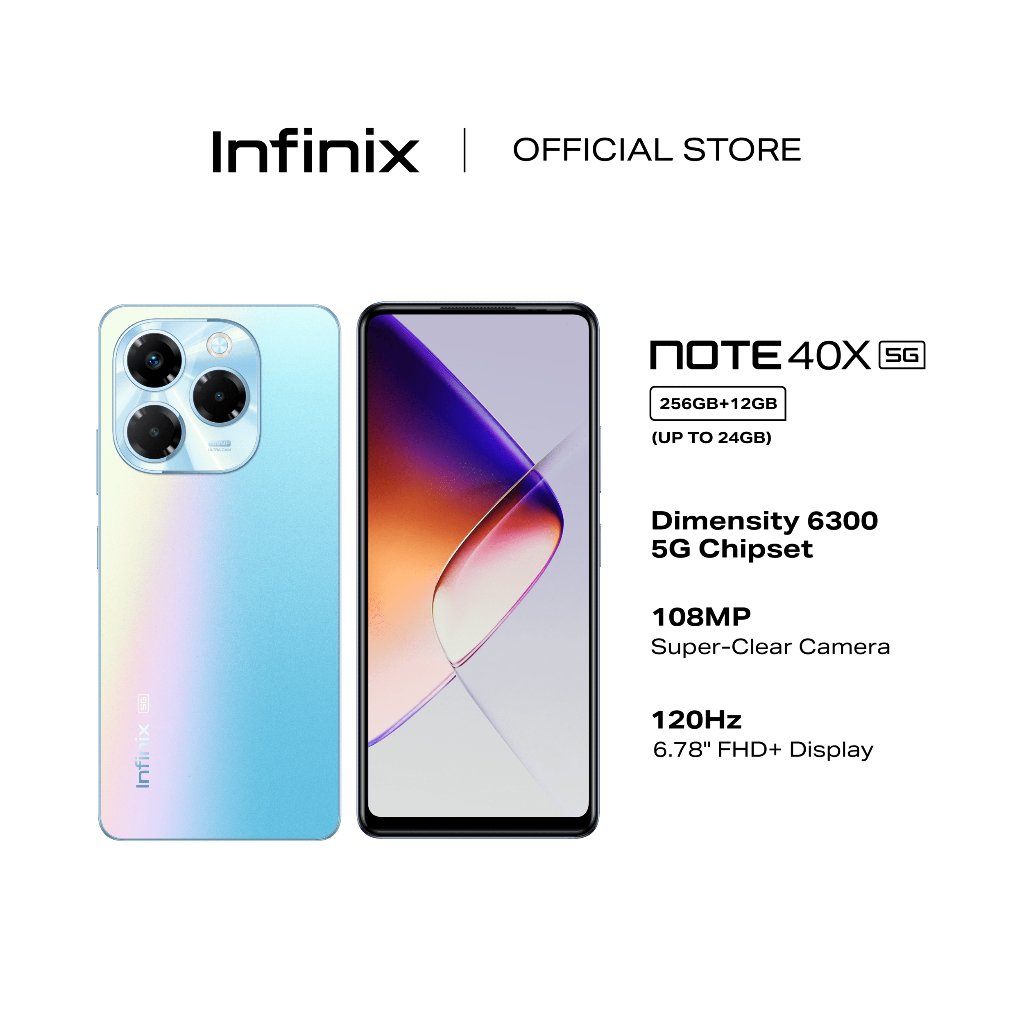 Spesifikasi dan harga Infinix Note 40x 5g di Malaysia - TechNave BM