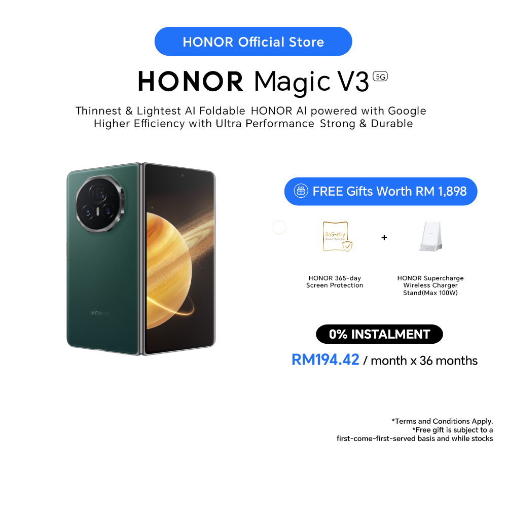 Honor Magic V3 Price in Malaysia & Specs - RM6999 | TechNave
