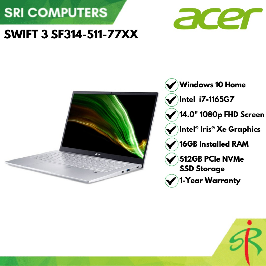 Acer Swift 3 SF314-511 Price in Malaysia & Specs - RM3999 | TechNave