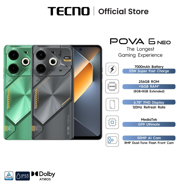 Tecno Pova 6 Neo Price in Malaysia & Specs - RM500 | TechNave