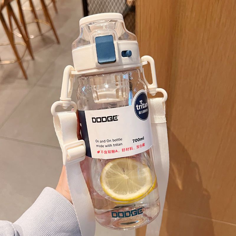 900ml BPA FREE TRITAN DODGE Water Bottle Handle Tea Separation Cup Shaker Portable Outdoor ...
