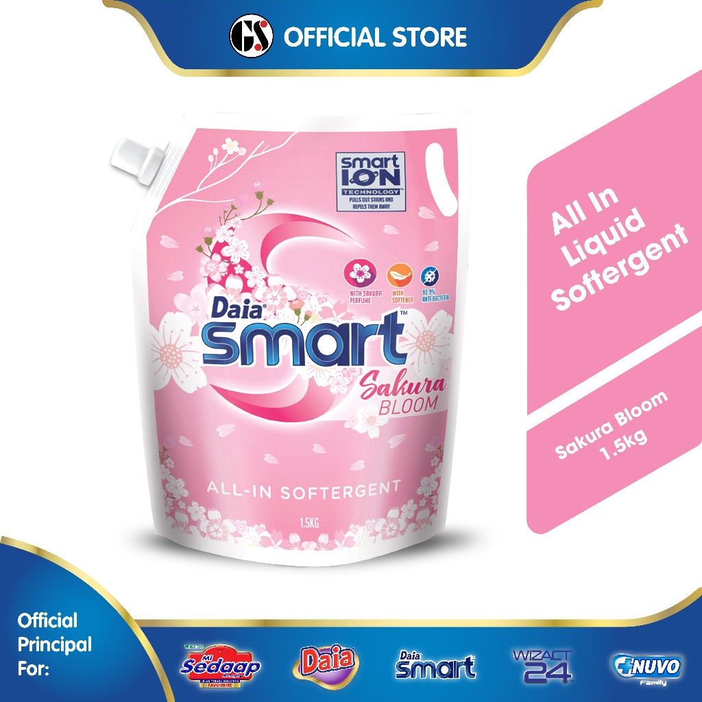 Daia Smart All-in Liquid Softergent Refill Pack 3.2kg (Sakura Bloom / All In Softener / Total ...