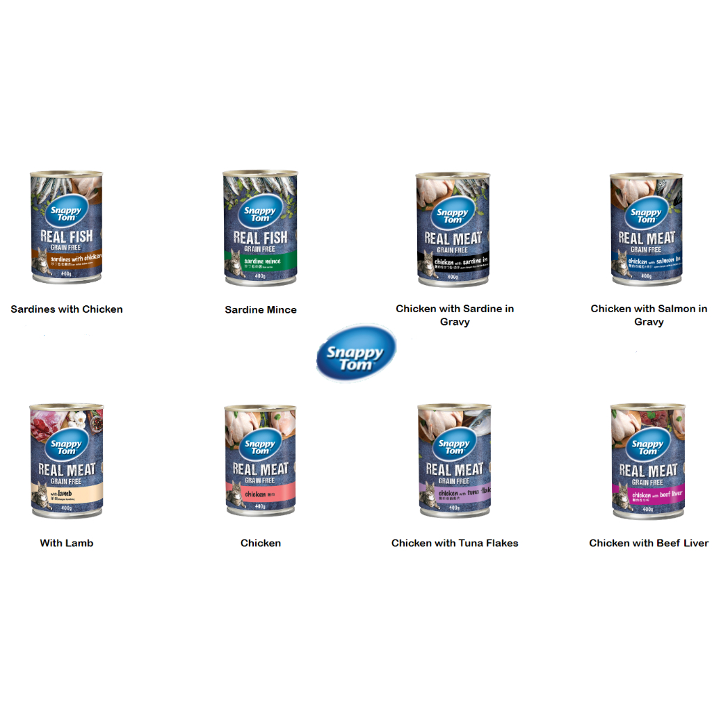 Snappy Tom Can 400g (Cat Wet Food) | Cat Food | PetFinder.my