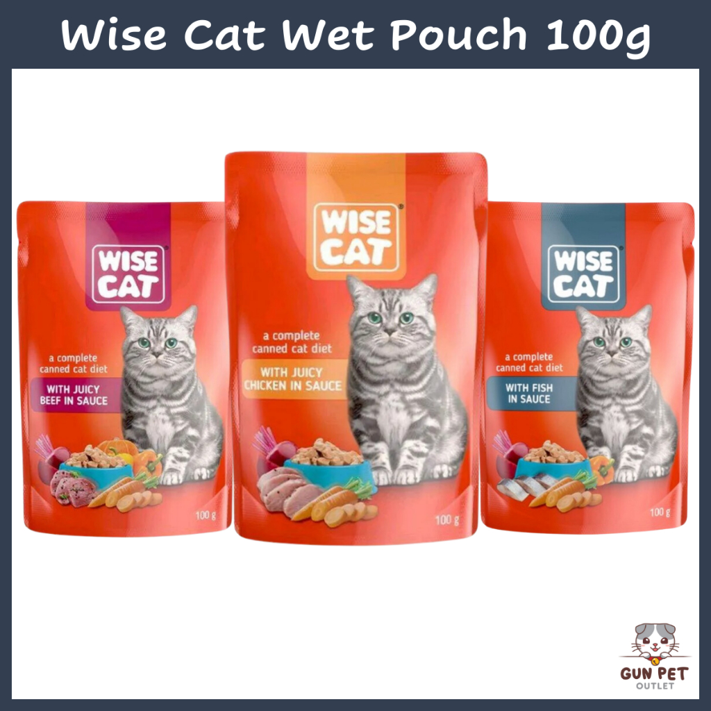 GUN PET Wise Cat Pouch 100g Cat Wet Food Monge Chunky Chunki.. | Cat ...