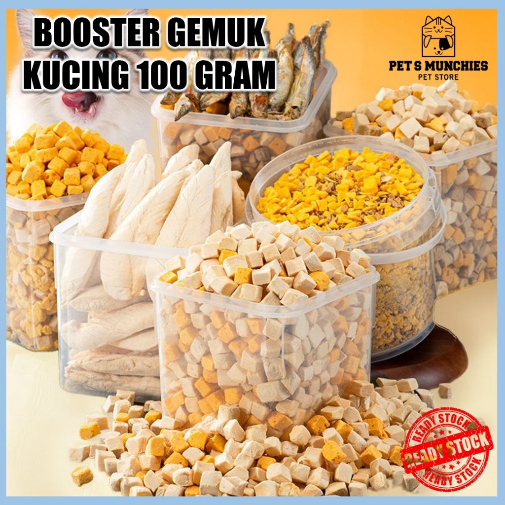 Freeze Dried Pet Snacks Makanan Gemukkan Kucing Booster Kuci.. | Cat ...