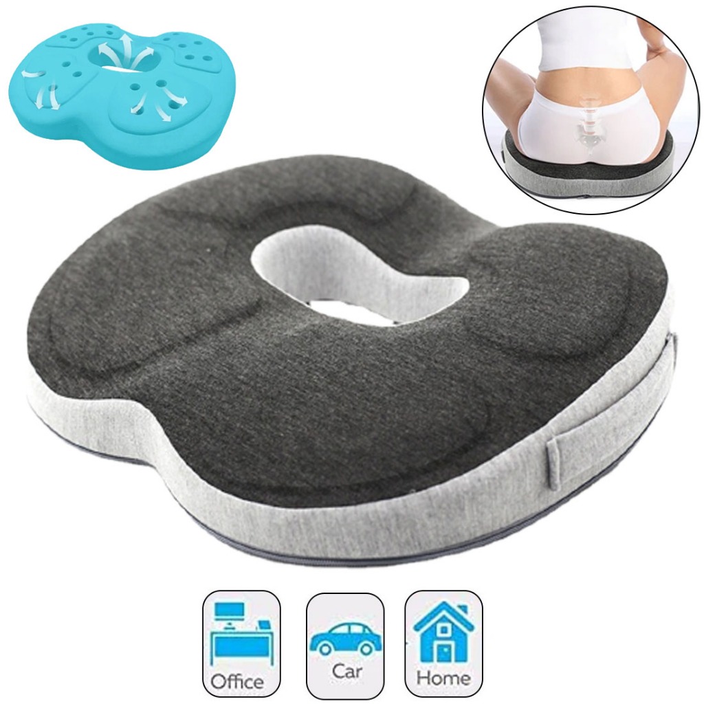 Memory Foam Coccyx Cushion Donut Pillow Seat Cushion Orthopedic ...