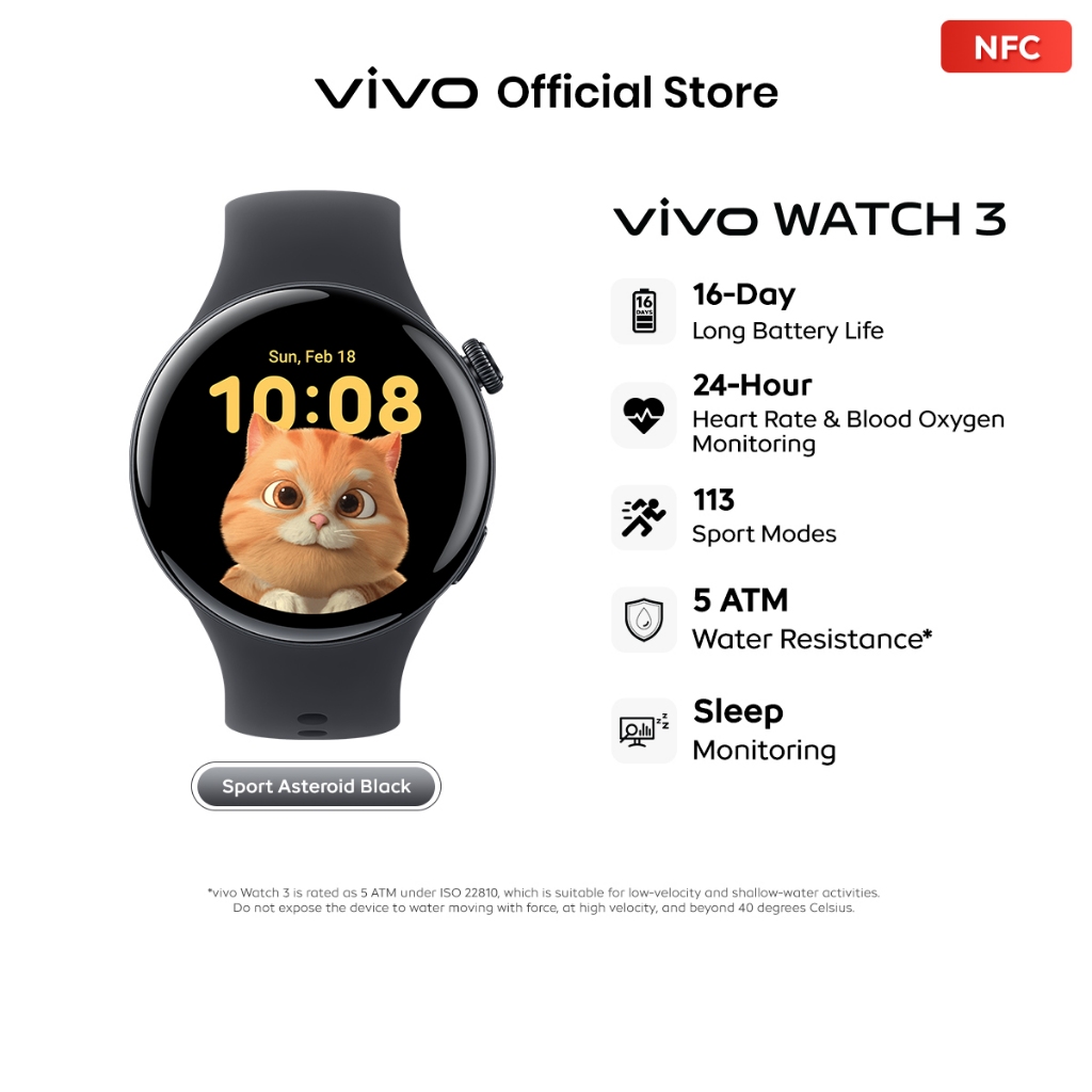 vivo Watch 3 Price in Malaysia & Specs - RM899 | TechNave