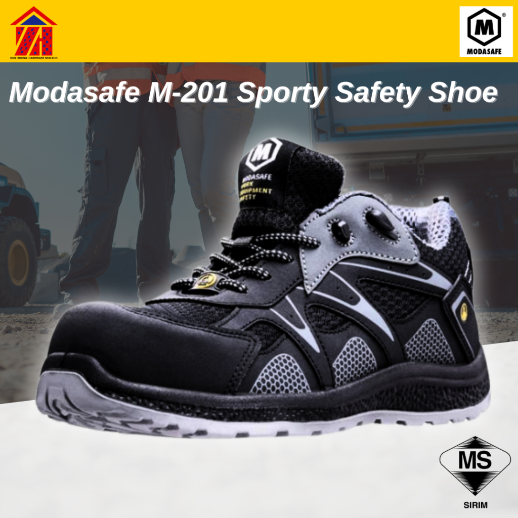 L MALL Modasafe M-201 Safety Shoe Features Shoe/Kasut Keselamatan Uk6 ...