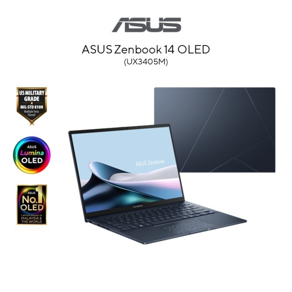 ASUS Zenbook 14 OLED (UX3405M) Price in Malaysia & Specs - RM5999 | TechNave