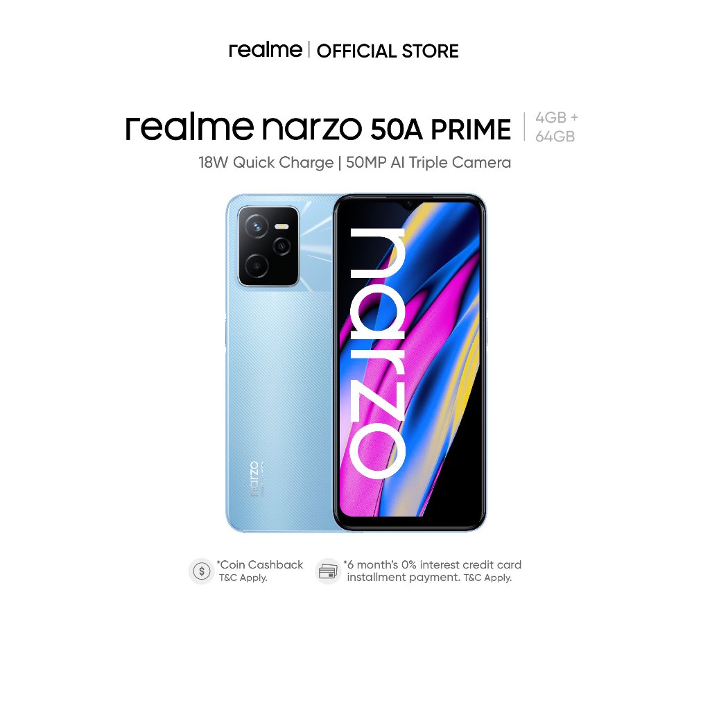 realme Narzo 50i Price in Malaysia & Specs - RM419 | TechNave