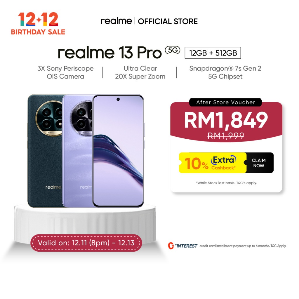 Spesifikasi dan harga Realme 13 Pro di Malaysia - TechNave BM