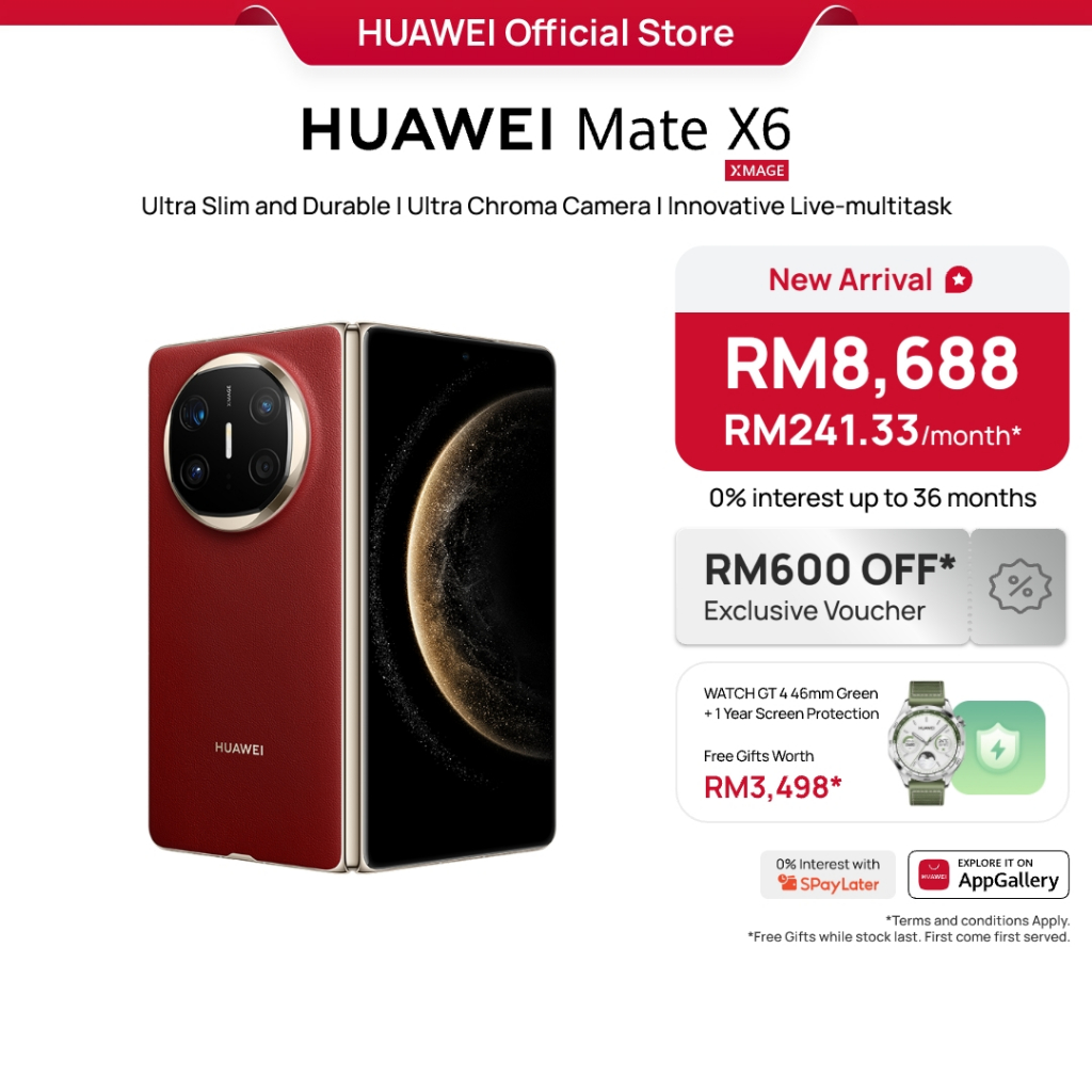 Huawei Mate X6 Price in Malaysia & Specs - RM8688 | TechNave
