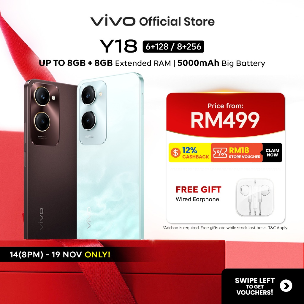 vivo Y18 Price in Malaysia & Specs - RM479 | TechNave