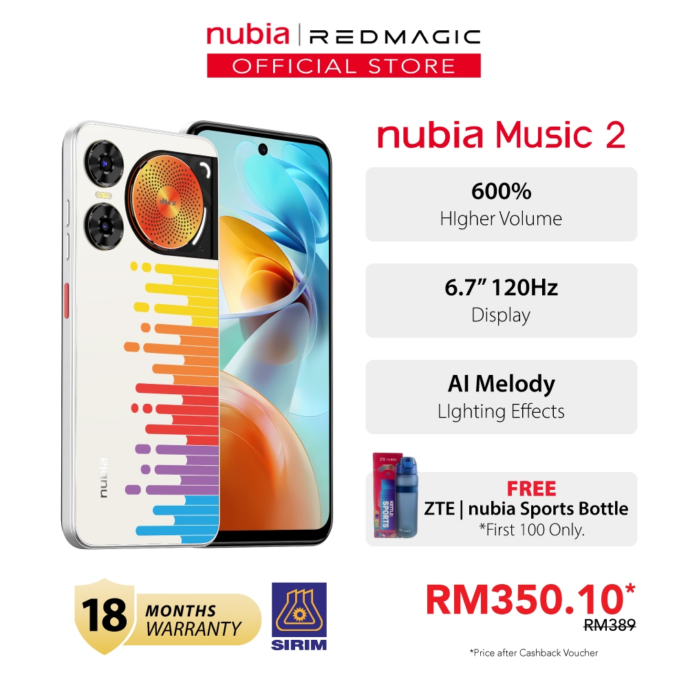 nubia Music 2 Price in Malaysia & Specs - RM389 | TechNave