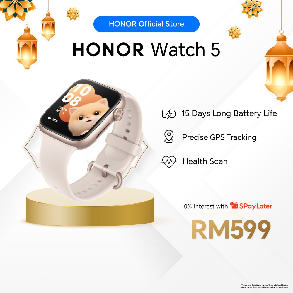 Honor Watch 5 Price in Malaysia & Specs - RM540 | TechNave