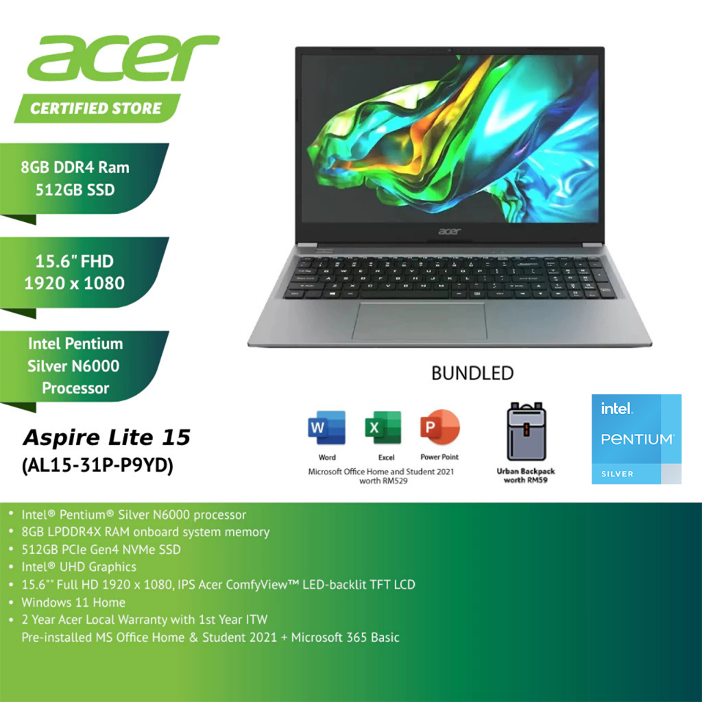 Acer Aspire Lite 15 Price in Malaysia & Specs - RM1299 | TechNave